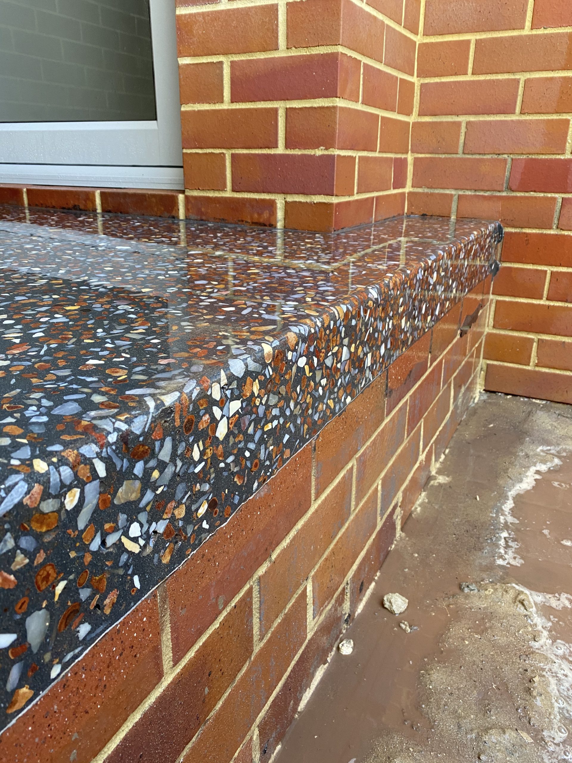 Honed Concrete (outdoors)